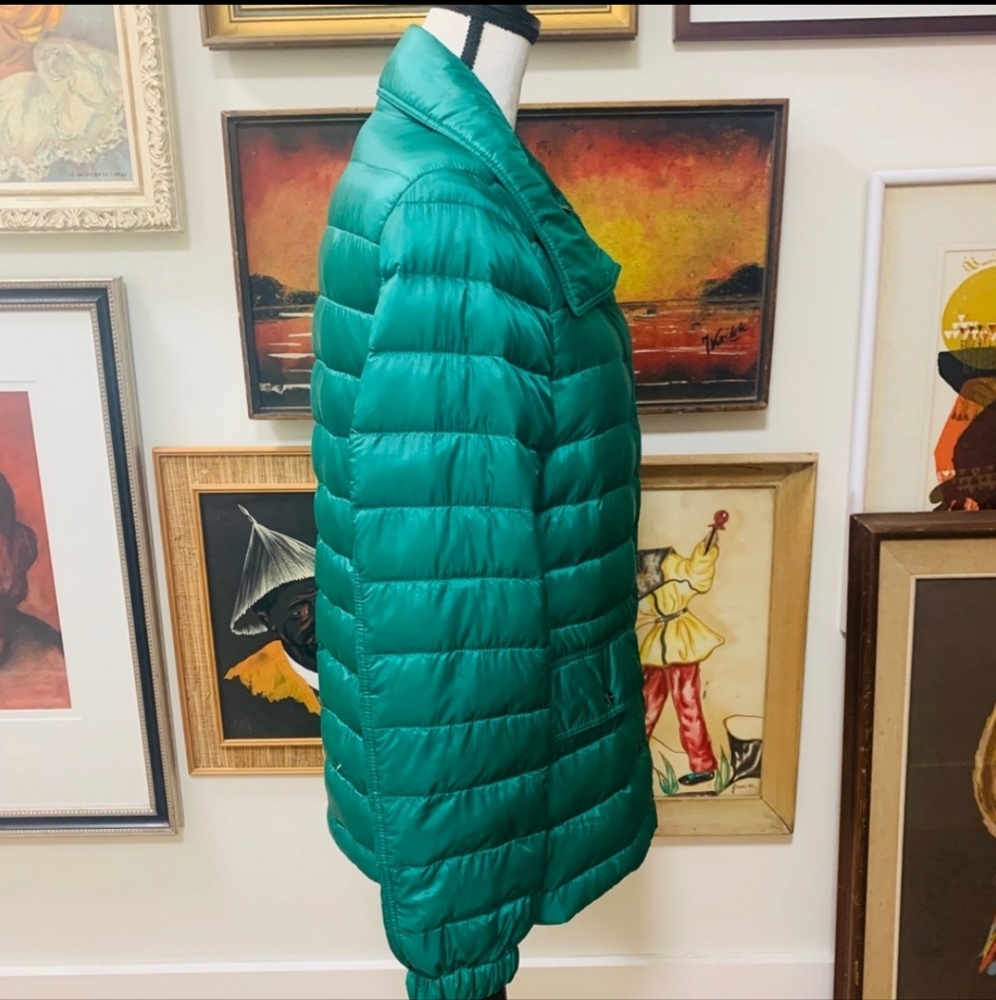 Escada Emerald Green Quilted Down Jacket - Gem